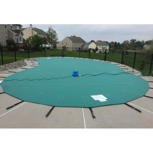Pool Cover, Anchor 5 Star Solid Vinyl 14 OZ
