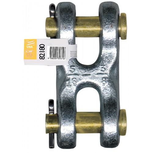 3/8" Double Clevis Mid Link, Grade 70 - WLL 6,600 Lbs - USA
